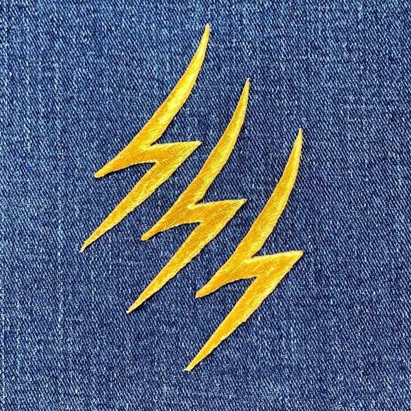1 Lightning Bolt Patch - Etsy