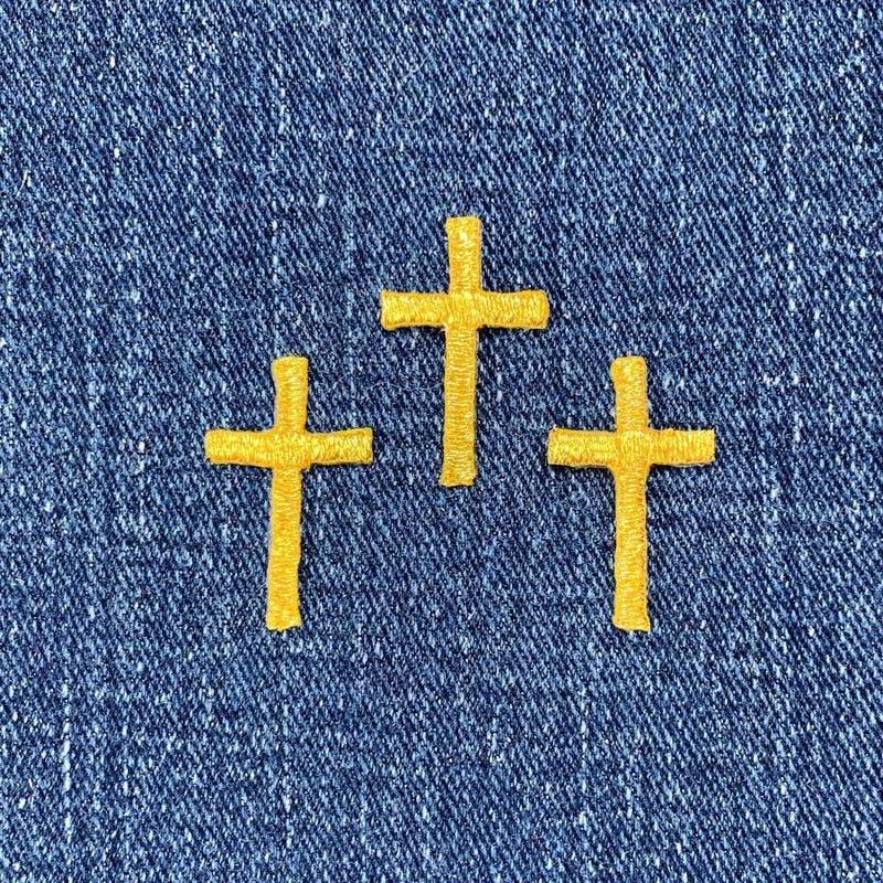 Cross Fabric Patches - Etsy UK