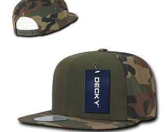 Camo Flat Bill Hat - Etsy