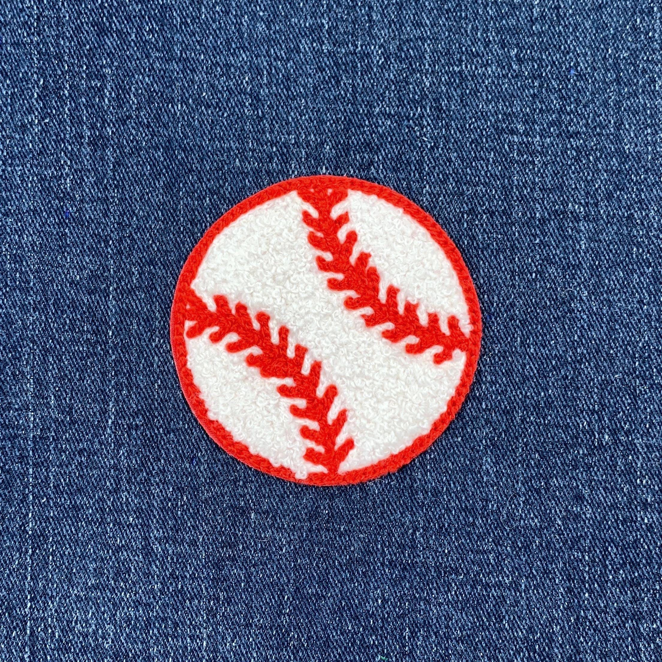 Chenille Baseball Patch - Embroidered Letterman Jacket Sports Ball ...