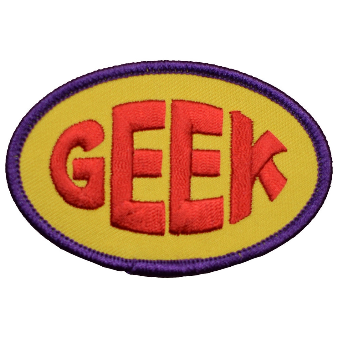 Geek Patch - Smart, Nerd, Brainiac, Techie, Programmer Badge 3" (iron ...