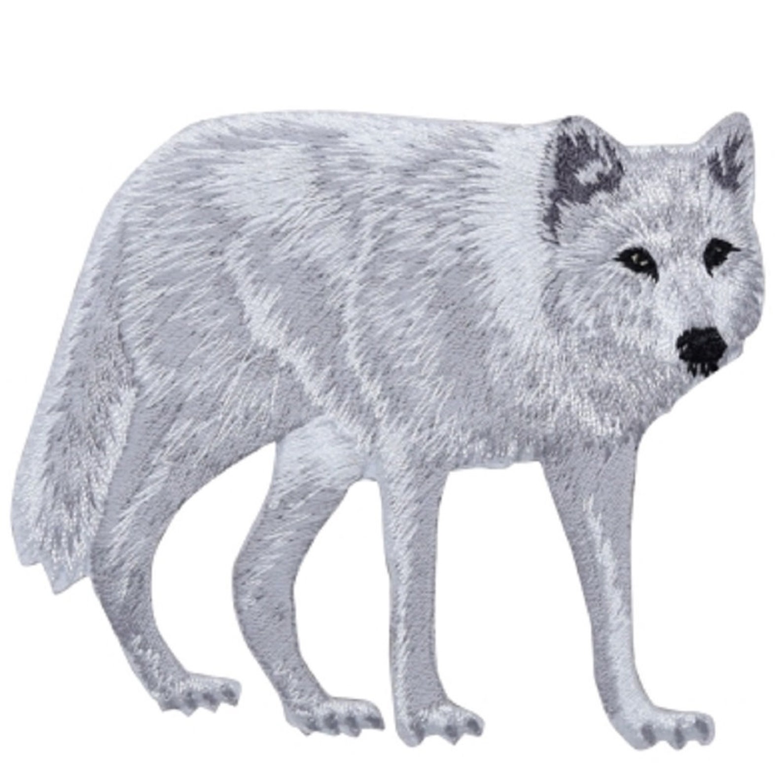 Arctic Wolf Applique Patch White Snow Animal Wild Dog Badge | Etsy