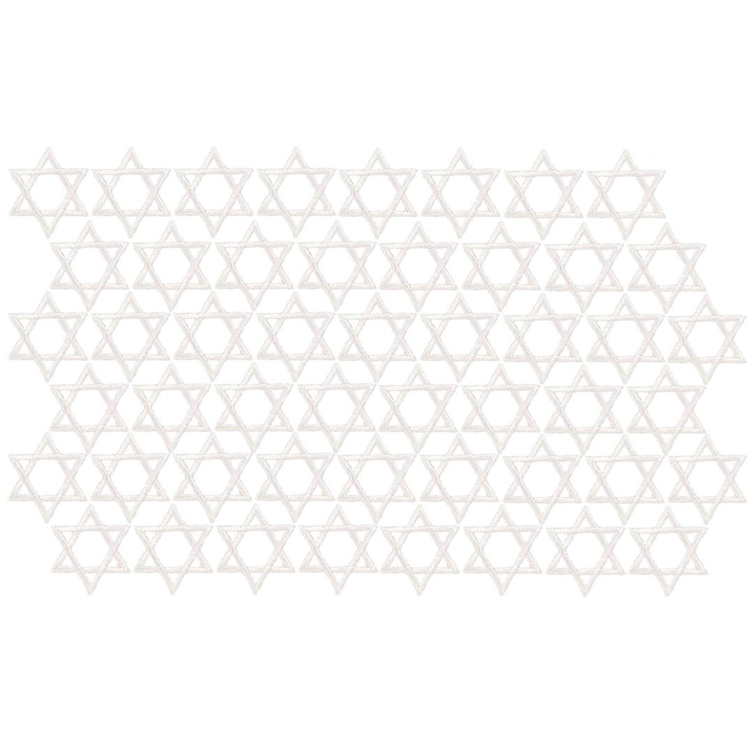 50-pack Mini White Star of David Applique Patch - Jewish Symbol Judaism ...