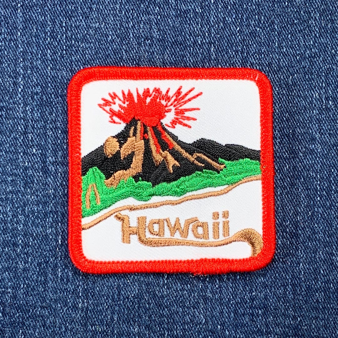 Hawaii Patch - Volcano Embroidered Badge 2.5" (iron or Sew On) - Etsy