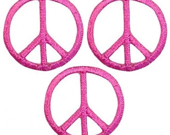 Hot Pink Peace Sign - Etsy