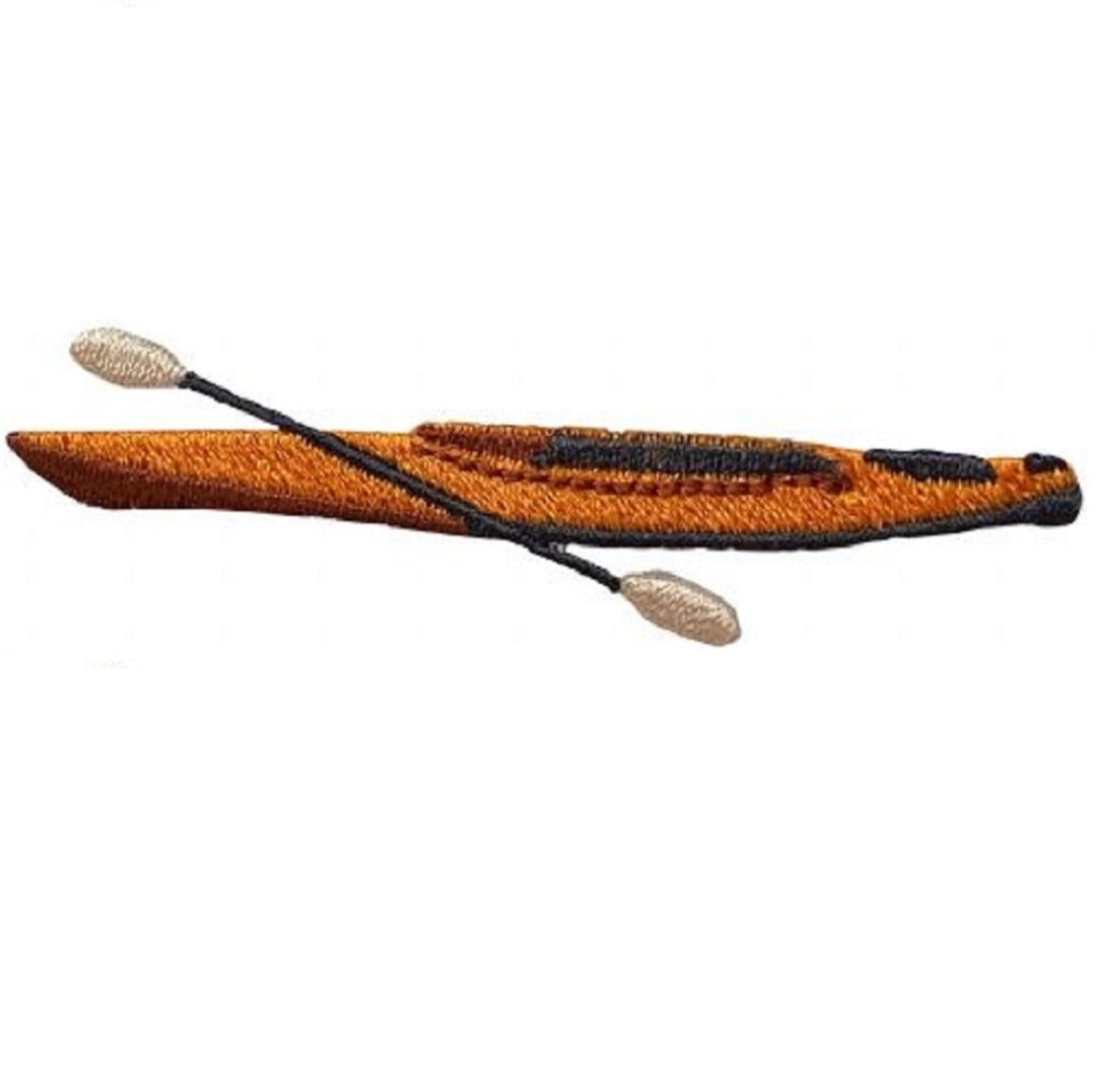 Kayak Applique Patch Paddles, Ocean, Lake, Rowing Badge 2-3/4 iron On ...
