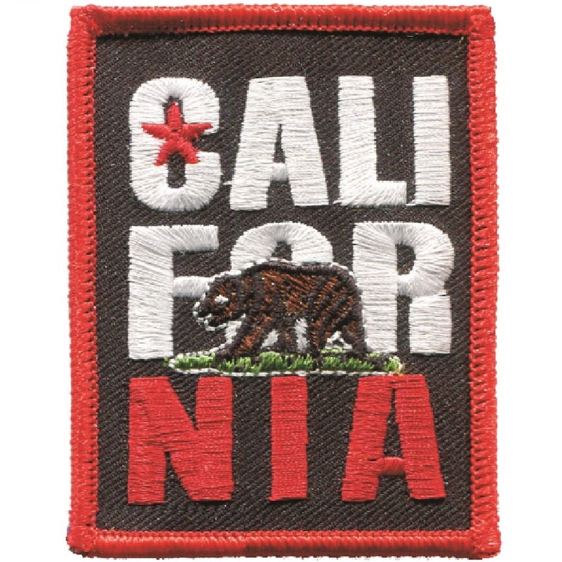 California Patch Grizzly Bear CA Badge 2-15/16 iron | Etsy