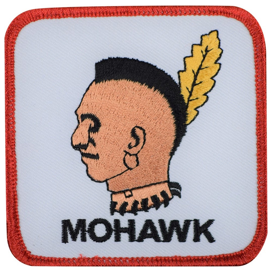 Mohawk Patch Native American, Indian, Tribal Badge 3 iron On - Etsy
