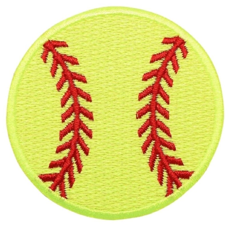 Softball Applique - Etsy
