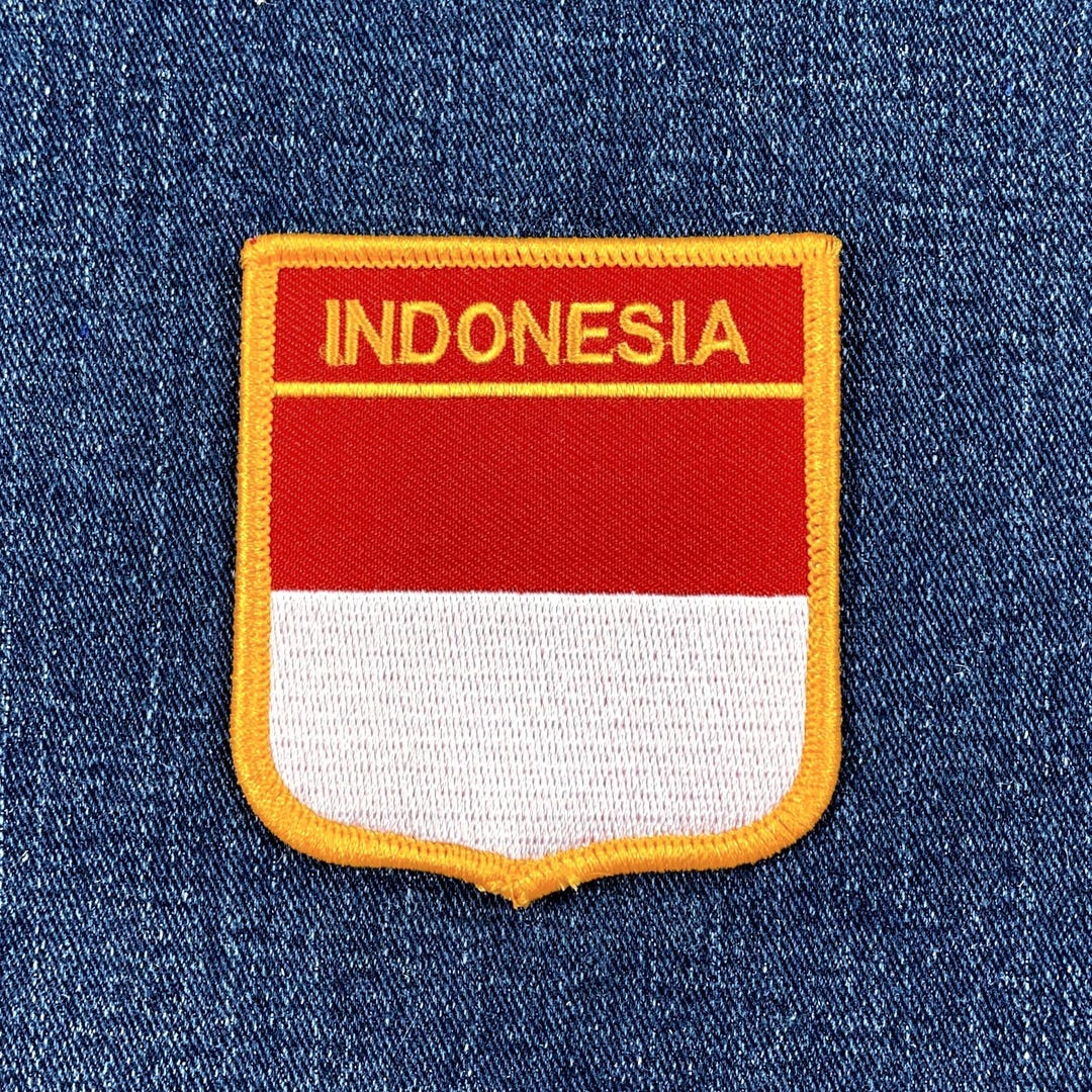 Indonesia Patch - Embroidered Flag Shield Badge 2.75" (iron On) - Etsy