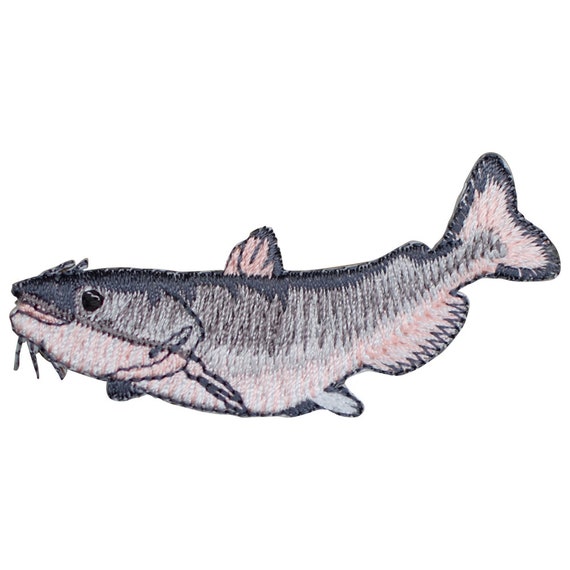 Catfish Applique Patch Fish Fishing Fisherman Badge | Etsy