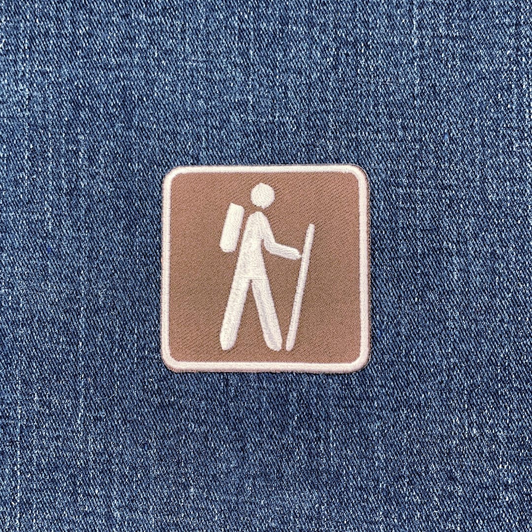 Hiking Patch - Embroidered Trail Sign Badge 2" (iron On) - Etsy