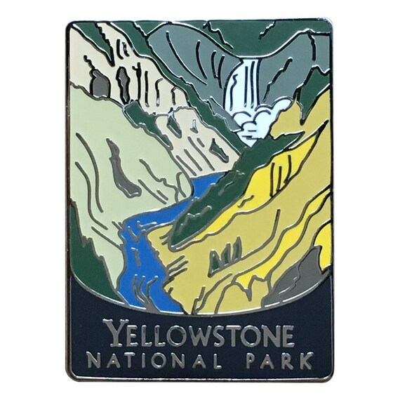 Yellowstone National Park Pin Wyoming Montana Idaho | Etsy