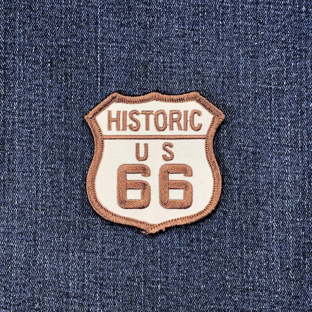Historic Route 66 Patch - Embroidered Highway Sign Badge 2.5" (iron On ...