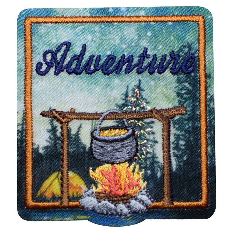 Adventure Patch Camping Hiking Nature Badge 2.25 | Etsy