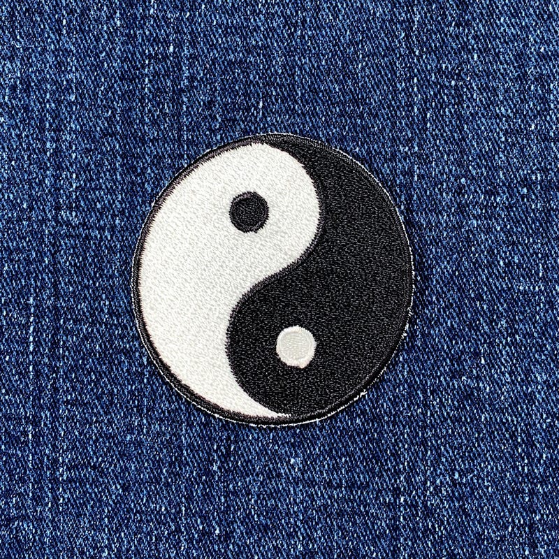 Iron on Patch Ying Yang - Etsy