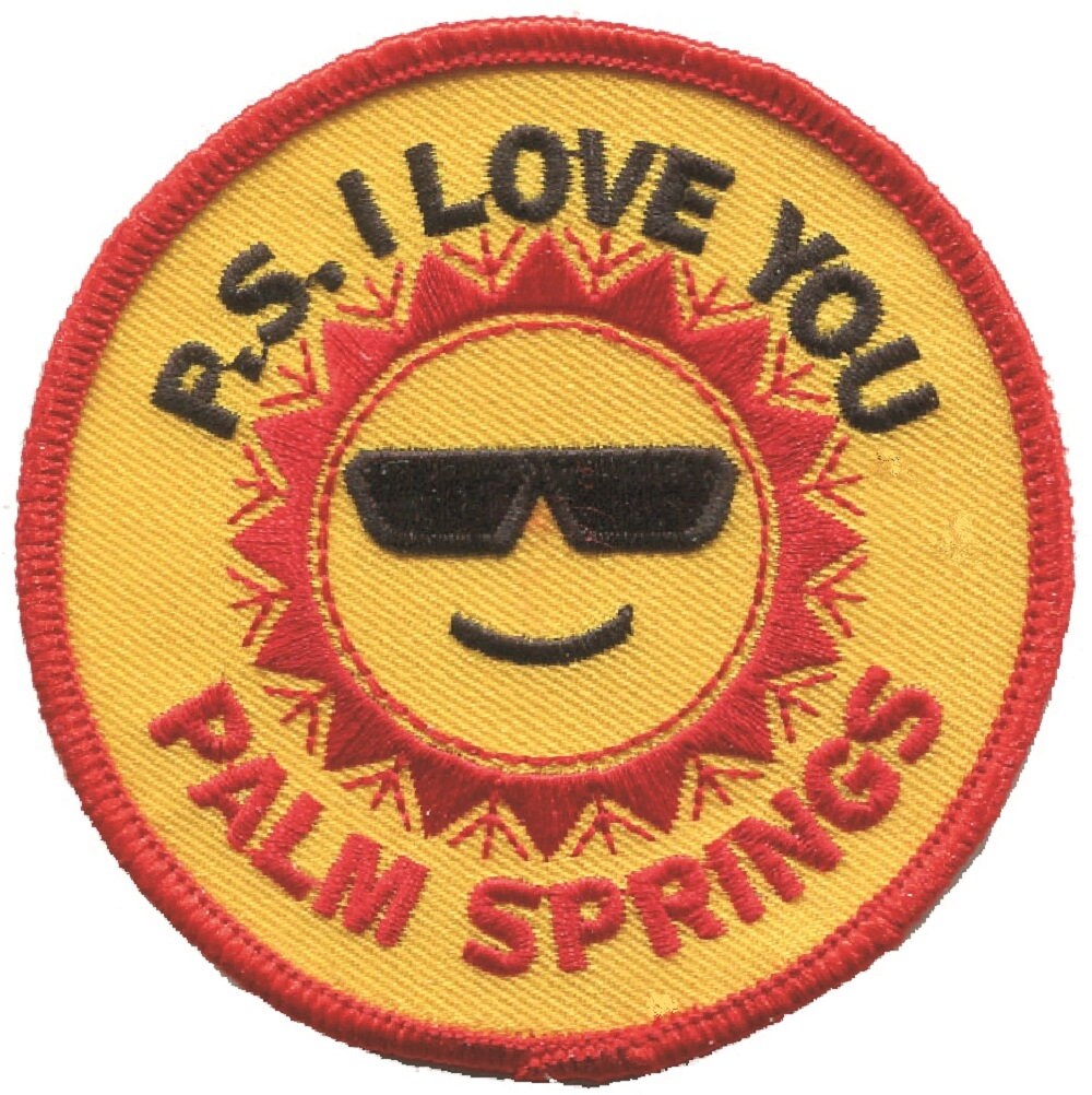 Palm Springs Patch California Sun P.S. I Love You 3 | Etsy