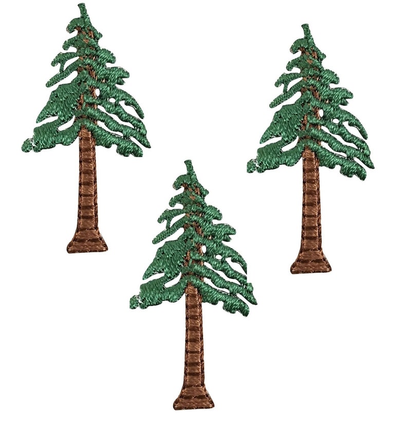 Evergreen Tree Applique Patch Conifer Pine Sequoia - Etsy