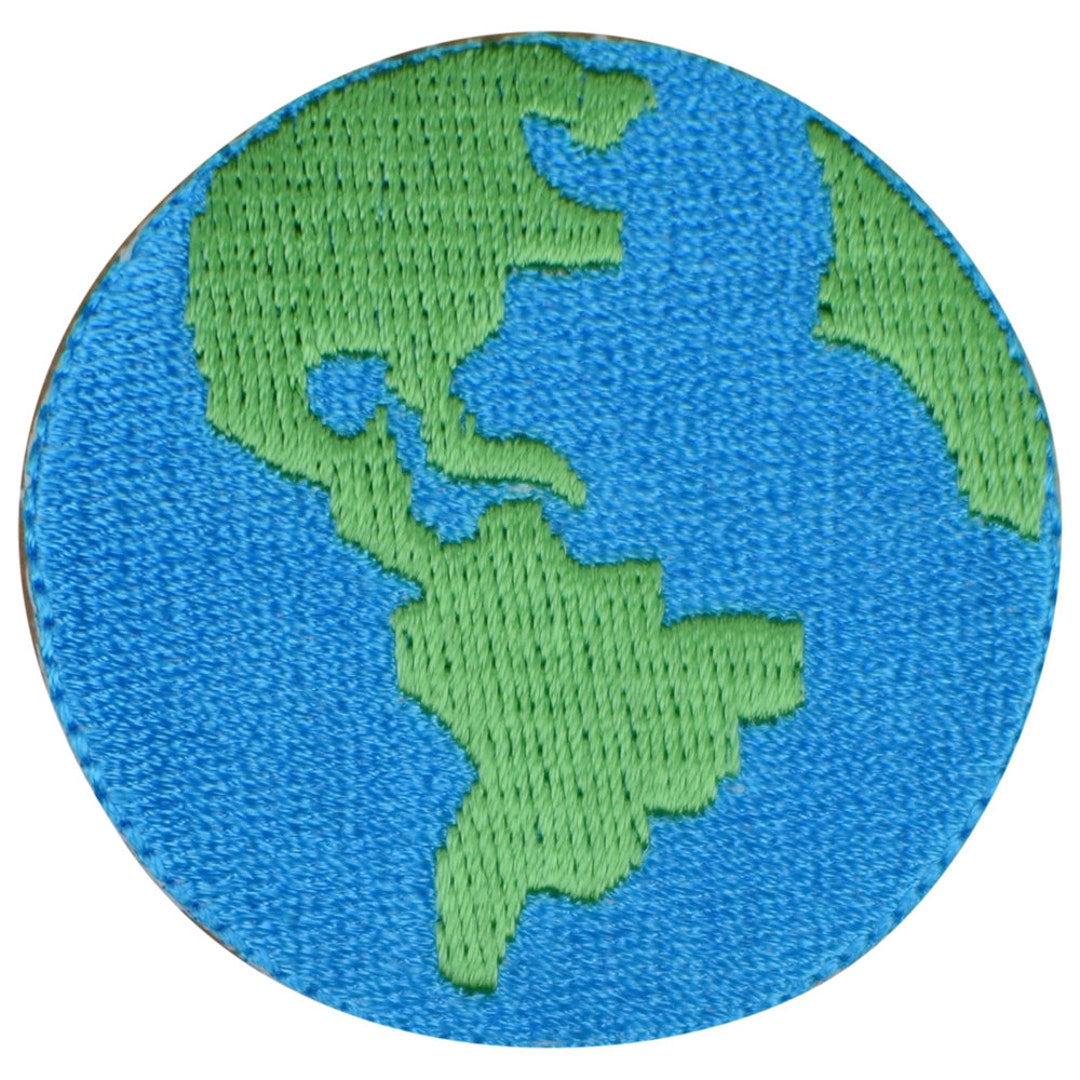 Medium Earth Applique Patch - Planet Outer Space Solar System Badge 2 ...
