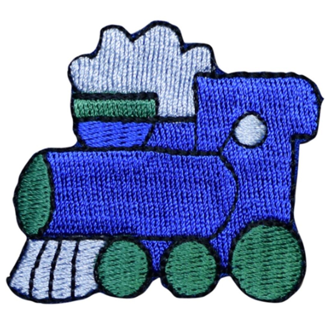 Medium Train Patch Applique - Steam Engine Locomotive Conductor Badge 2 ...