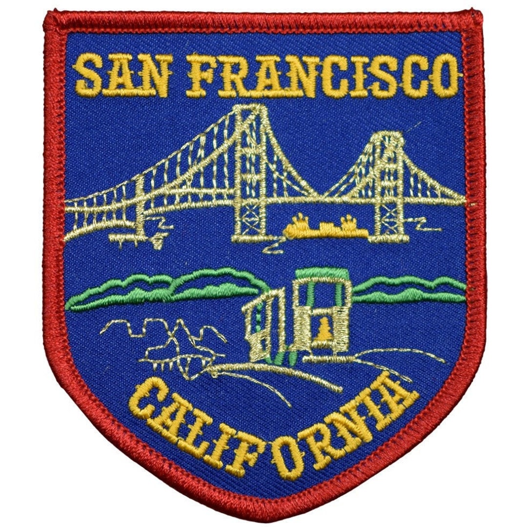San Francisco Patch: Golden Gate Bridge & Cable Car - Collectible SF ...