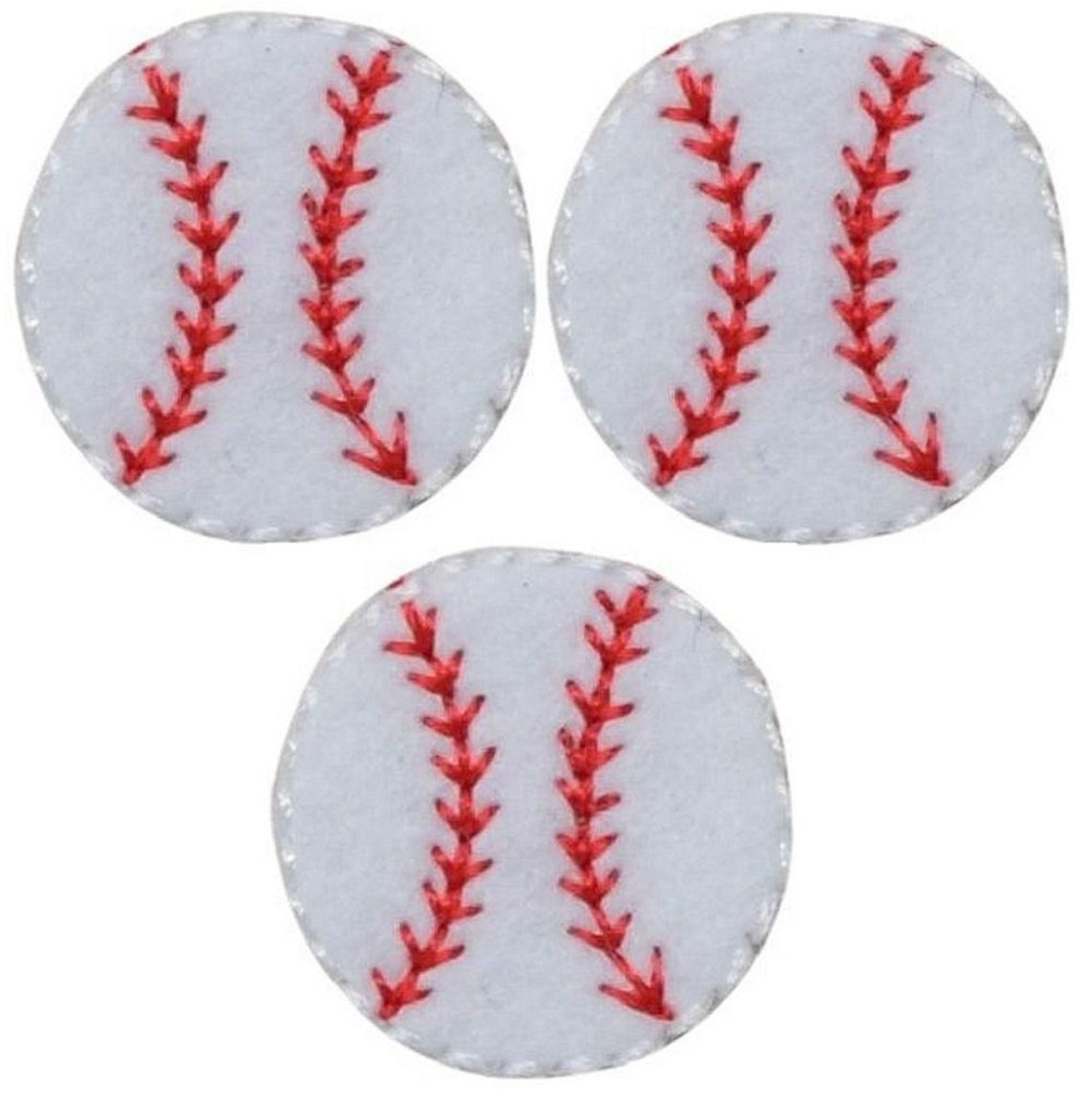 Mini Baseball Applique Patch Sports Badge 3/4 3-Pack | Etsy