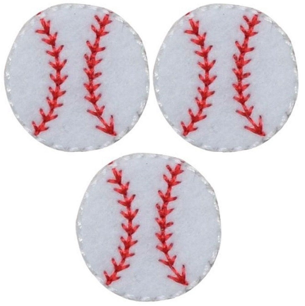 Mini Baseball Applique Patch Sports Badge 3/4 3-Pack | Etsy