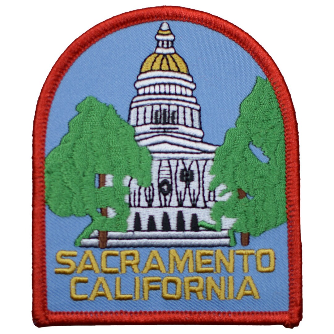 Large Sacramento Patch - California State Capitol Building 3.5" (iron ...
