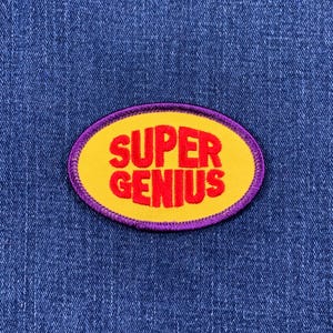 Super Genius Patch - Smart, Geek, Brainiac, Techie, Programmer 3" (iron On) - Etsy
