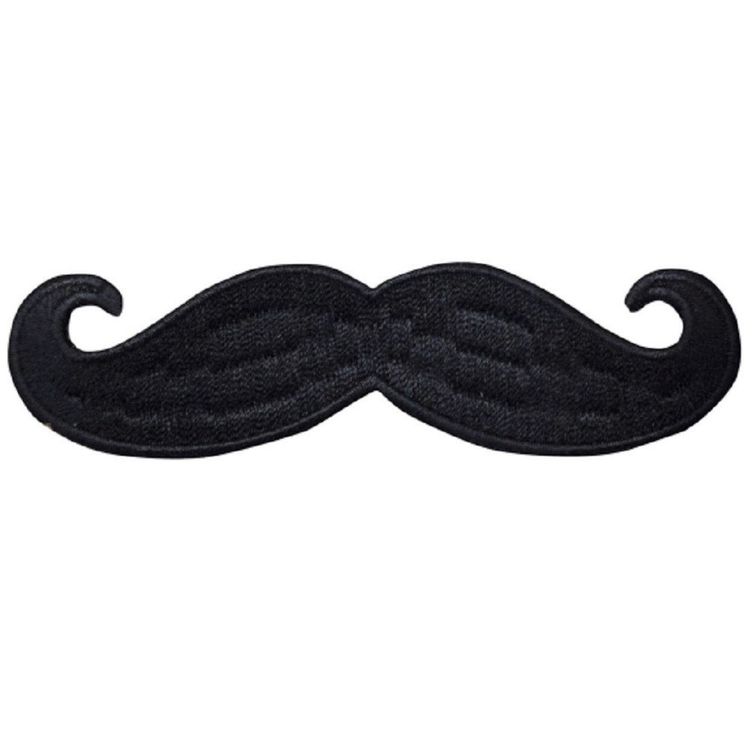 Mustache Applique Patch Men's Grooming Handlebar - Etsy