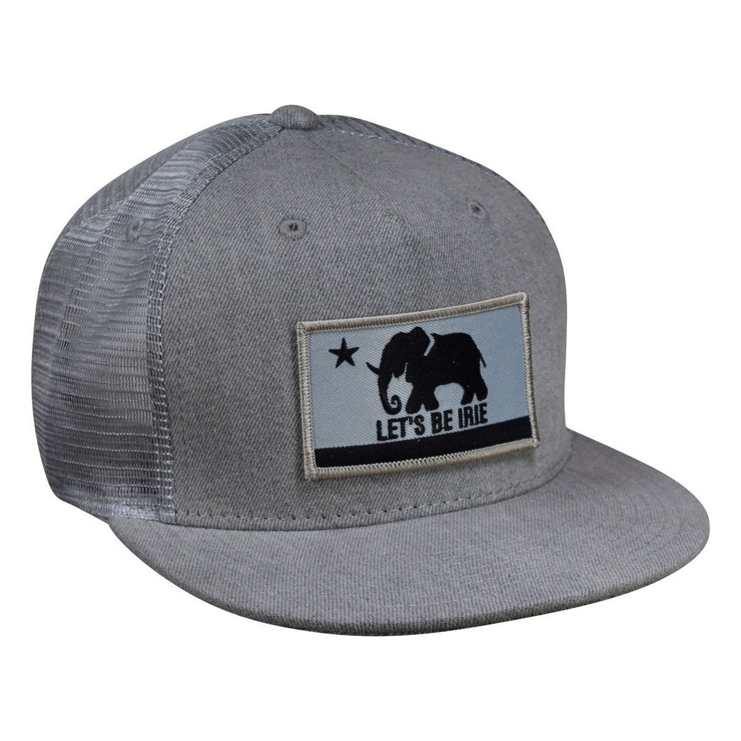 LET'S BE IRIE Elephant Flag Trucker Hat Gorra vaquera gris Snapback ...