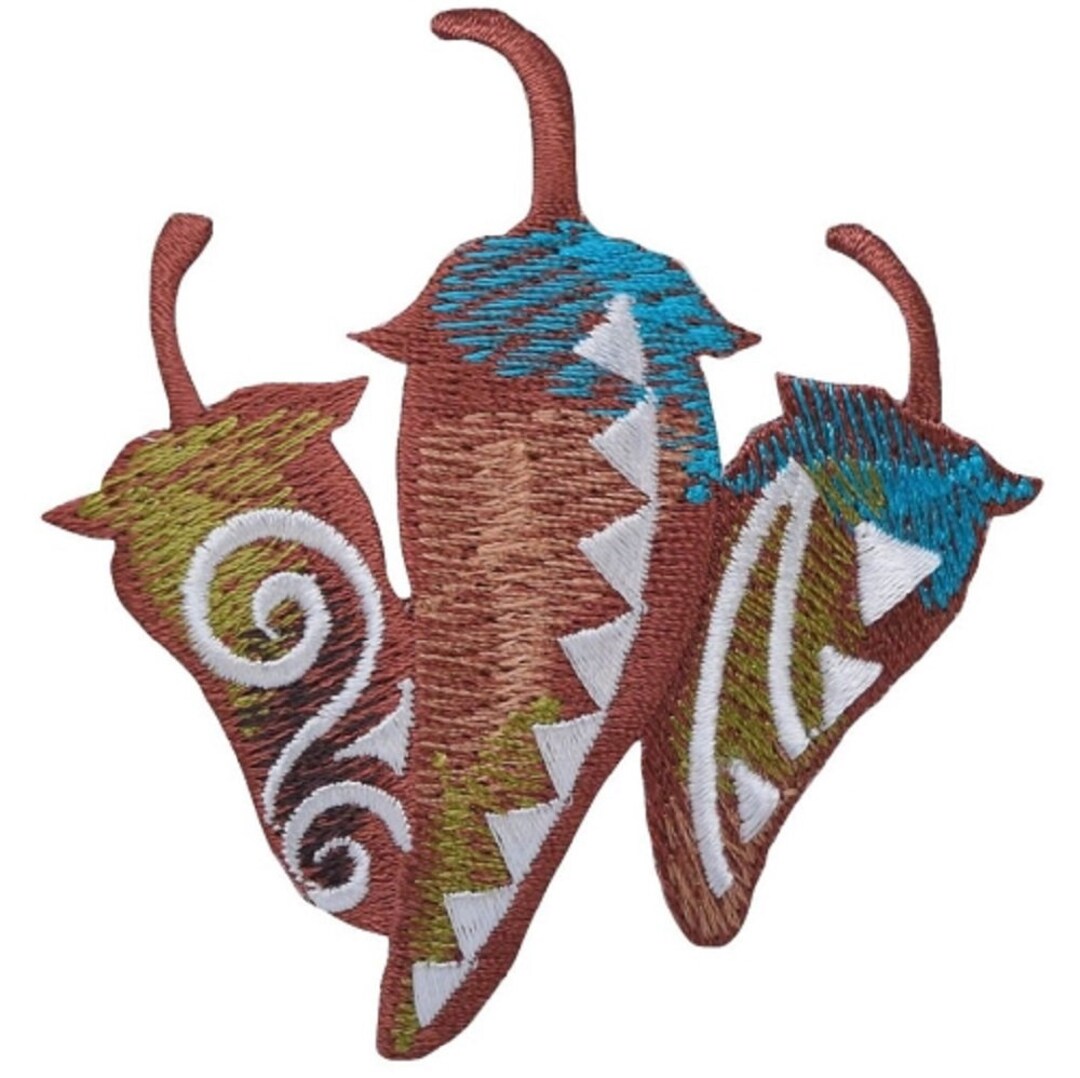 Chili Pepper Applique Patch - Southwest Design, Food Badge 3" (iron On ...