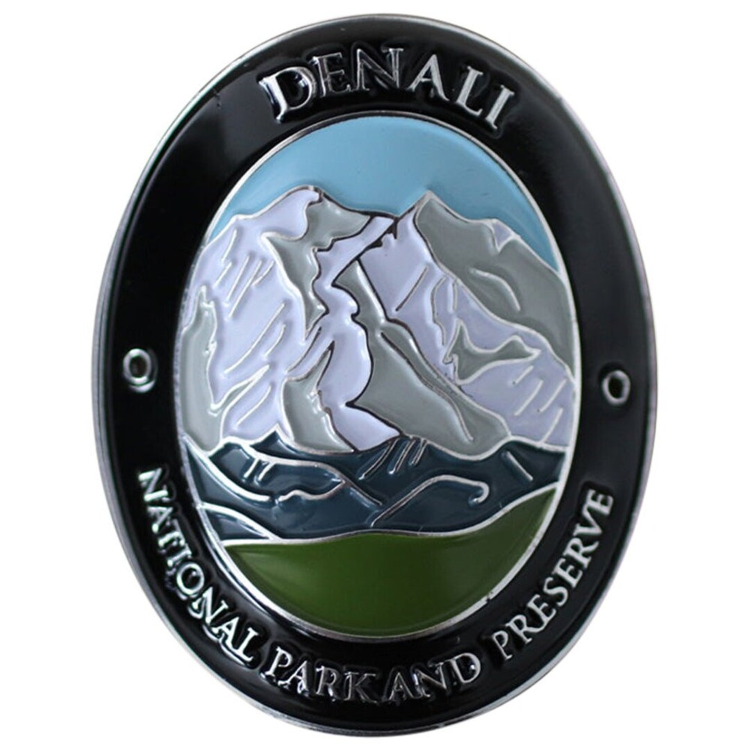 Denali Walking Stick Medallion - Alaska National Park & Preserve Hiking ...