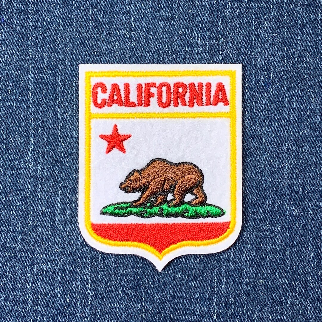 California Patch - Grizzly Bear, CA Badge, Felt Badge 2.5" (iron On) - Etsy