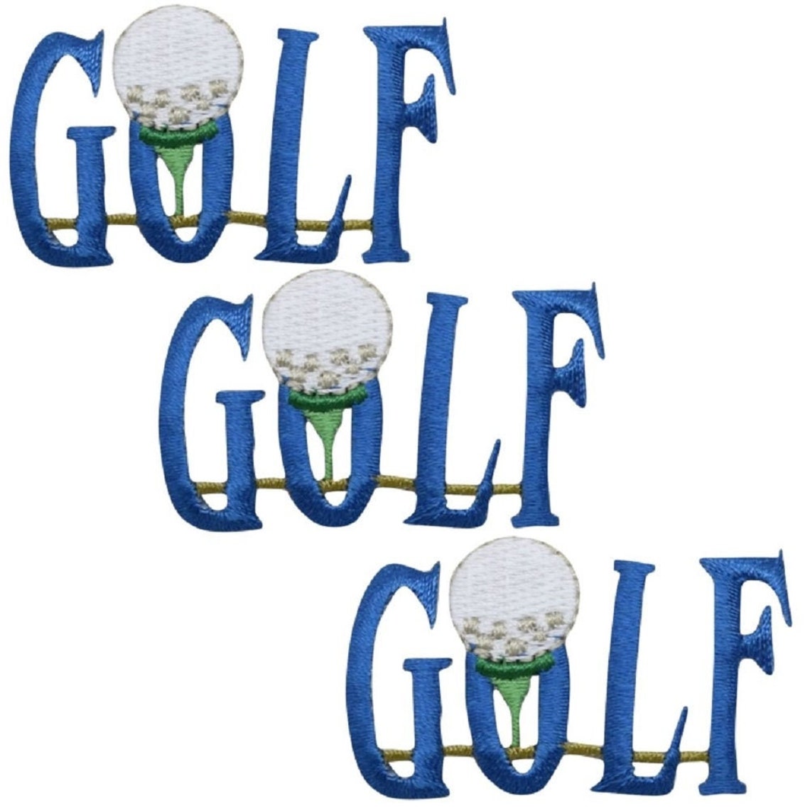 Golf Applique Patch Links Golfing Badge 2 3-pack - Etsy