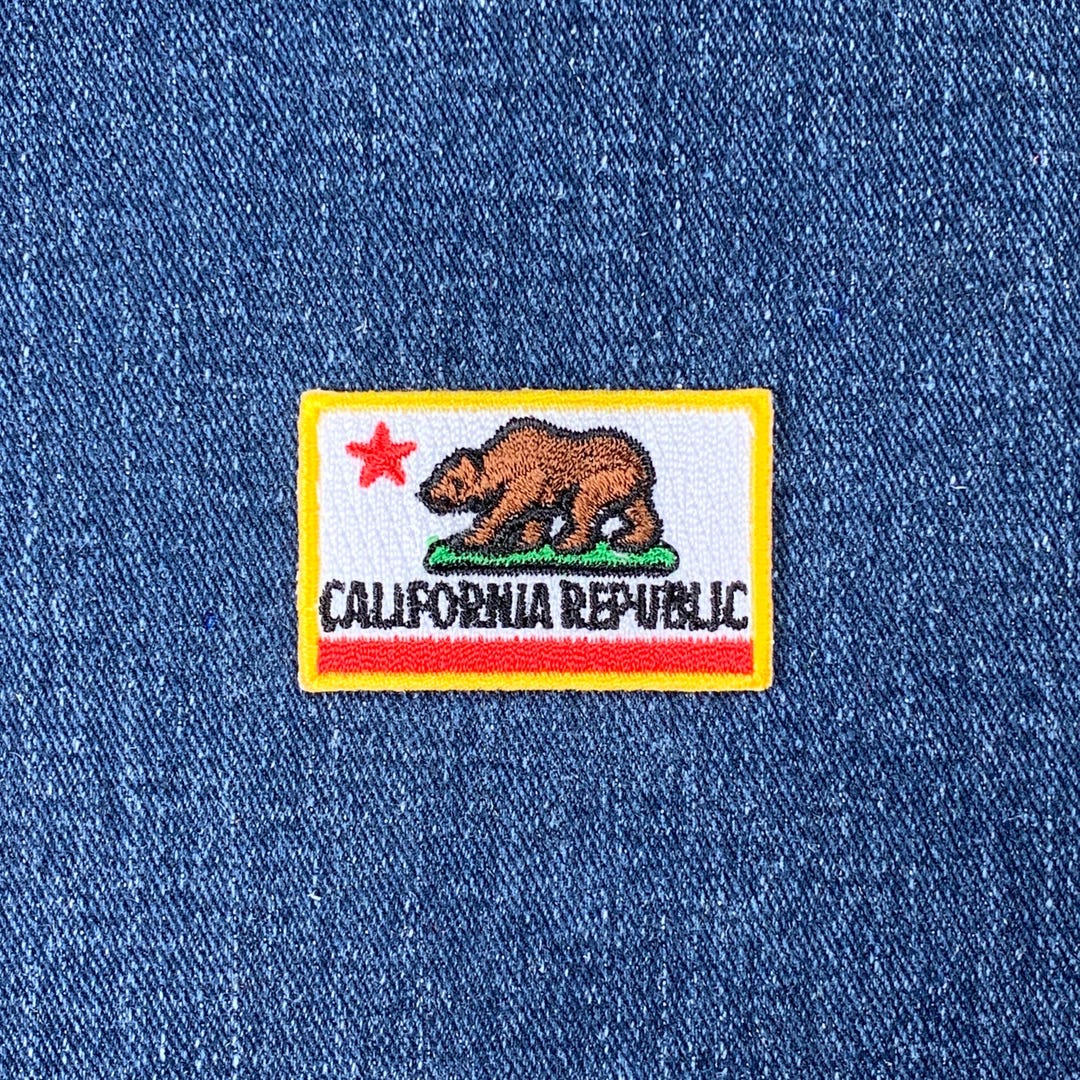 Small California Flag Patch - Mini CA Republic Bear Embroidered Badge 1 ...