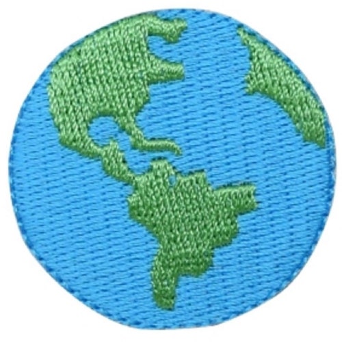 Love Applique Patch Planet Earth Day Environmental Badge - Etsy