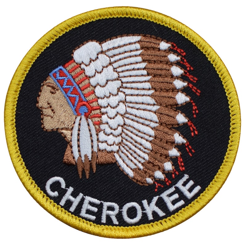 Cherokee Patch Indian Native American Headdress Badge - Etsy