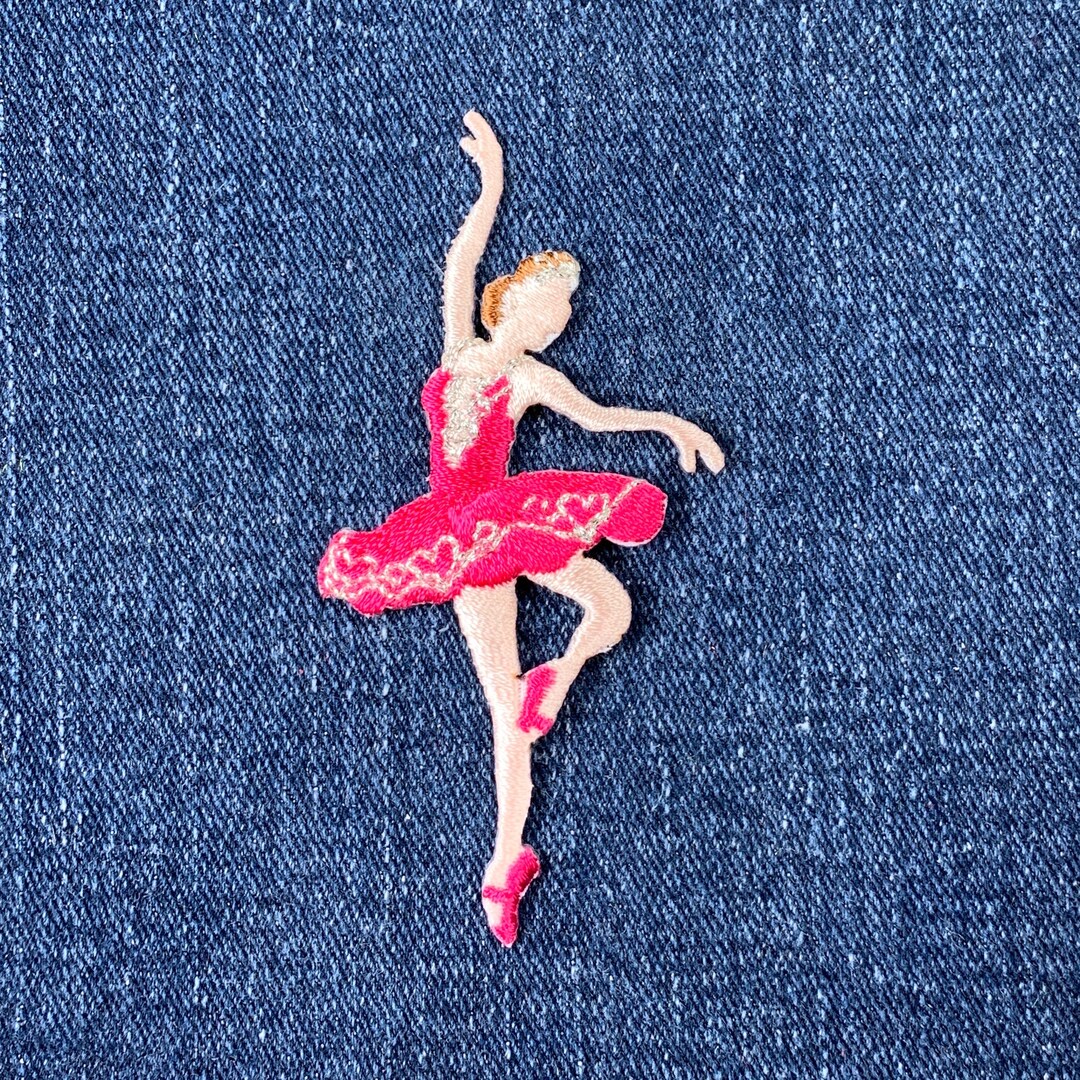 Ballerina Applique Patch - Ballet Dancer Performing Arts Embroidered ...