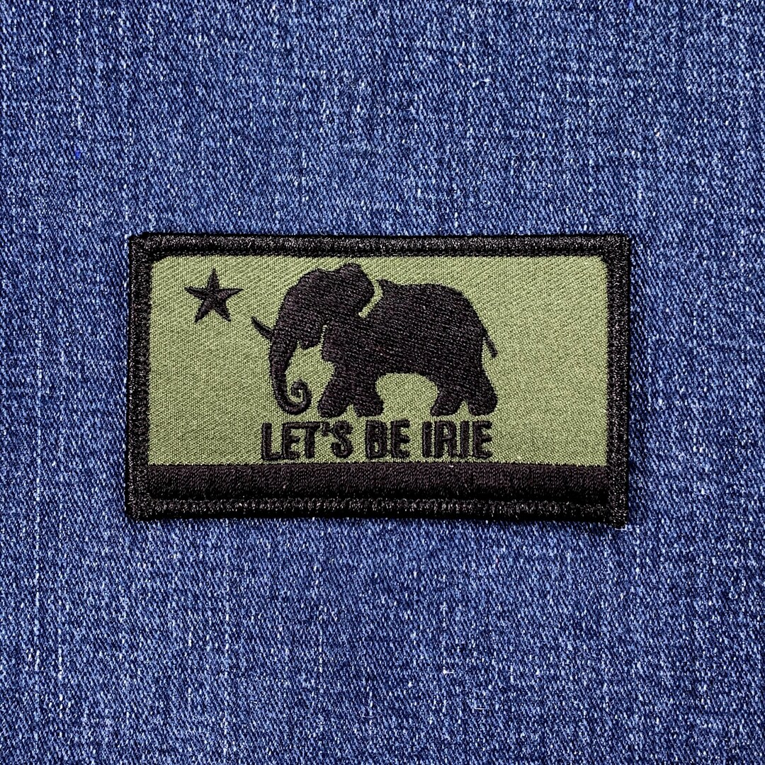 LET'S BE IRIE™ Patch - Embroidered Reggae Flag Badge 3.5" (iron On) - Etsy