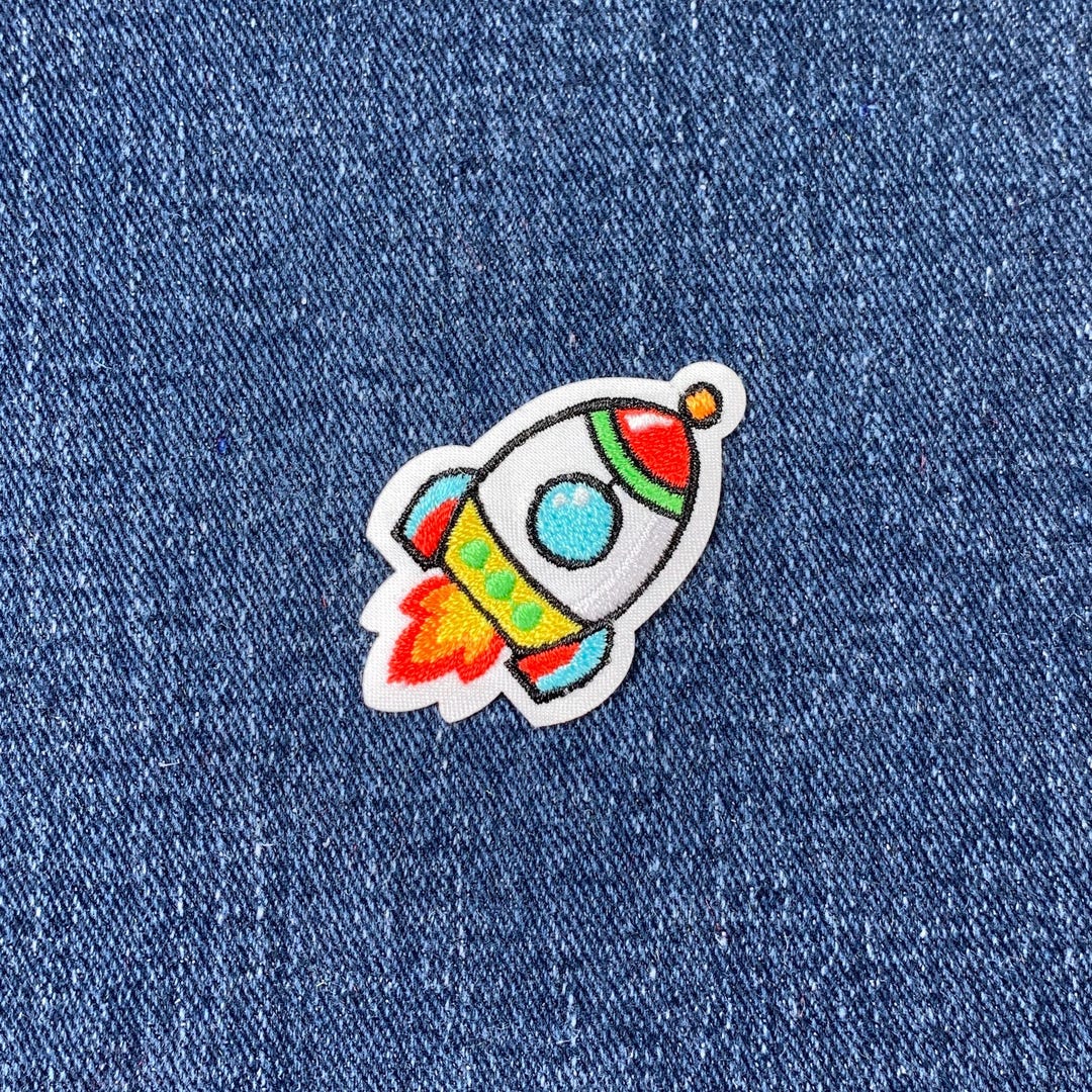 Mini Rocket Applique Patch - Space Shuttle Spaceship Astronaut ...