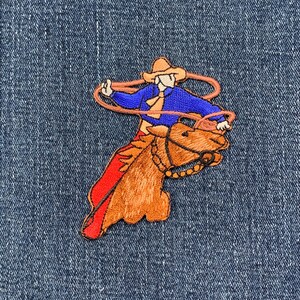 Cowboy Applique Patch - Rodeo, Rope, Horse, Lasso 3.25" (iron On) - Etsy