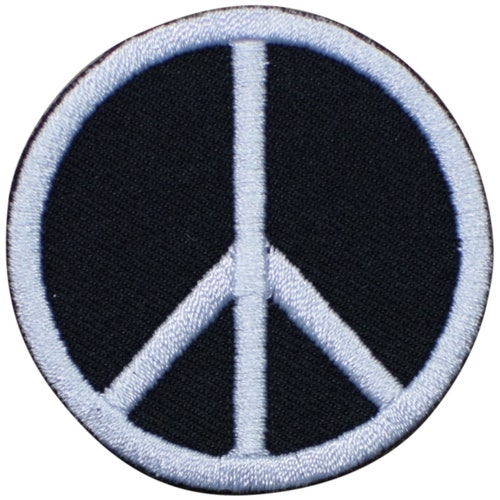 Peace Sign Patches 5 Pack Symbol Embroidered Iron on Patch - Etsy