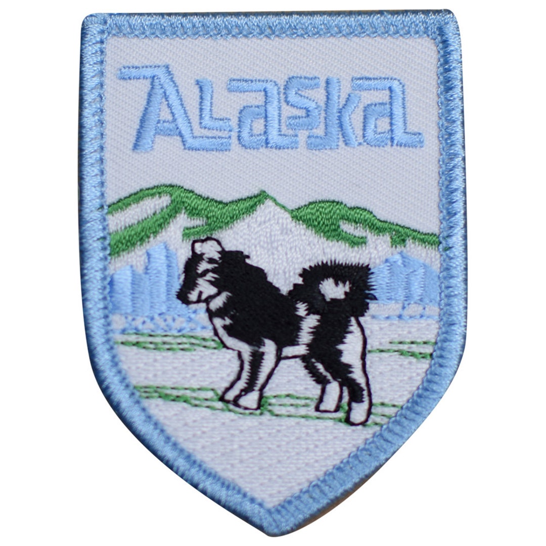 Alaska Husky Patch - Sled Dog Iditarod Puppy AK Outdoors Badge 2.75 ...