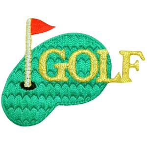 Golf Applique Patch Putting Green, Links, Golfing Badge 2.75 iron On - Etsy