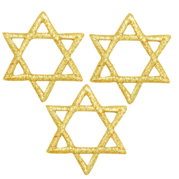 Yellow Star Of David Patch