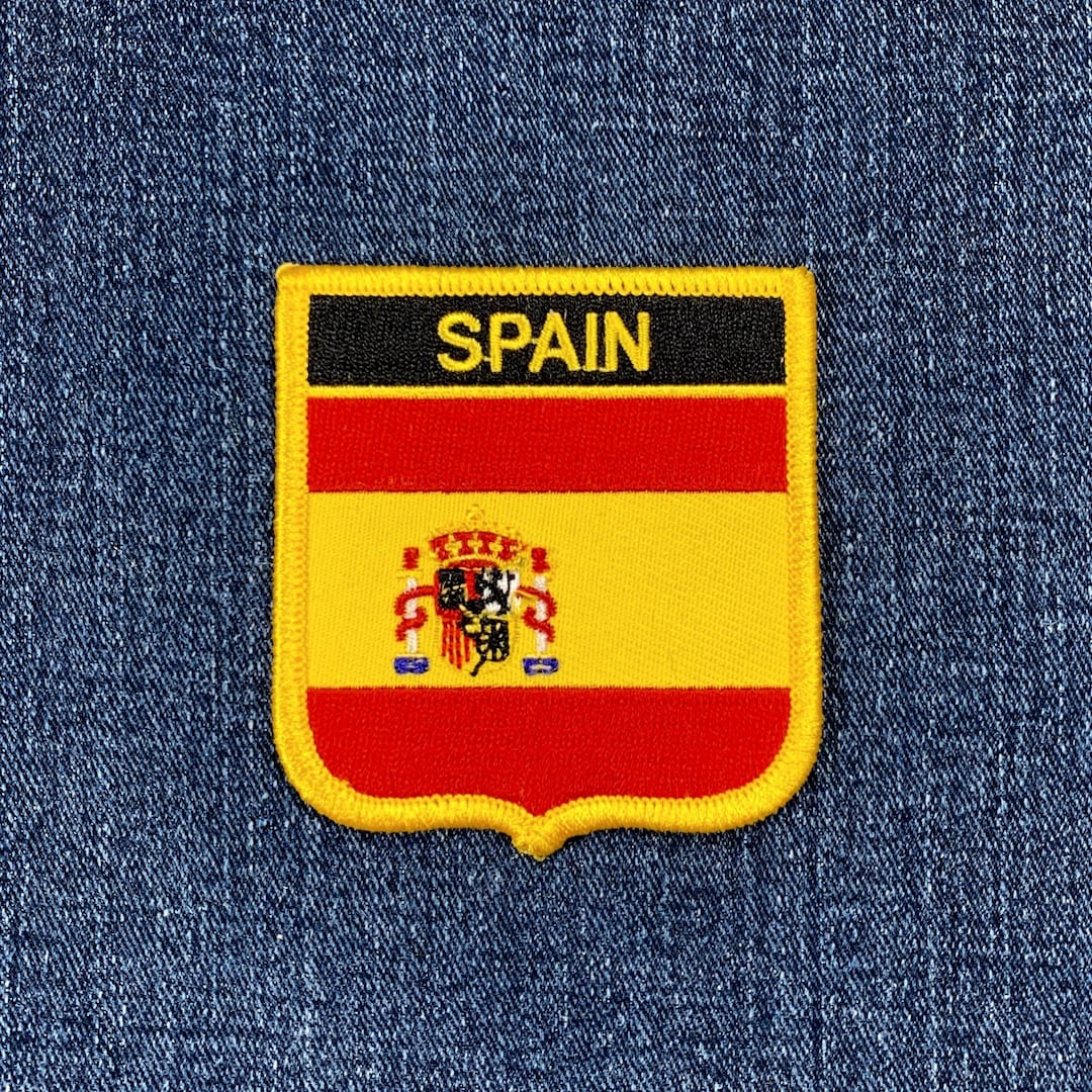 Spain Patch - Embroidered Flag Shield Badge 2.75" (iron On) - Etsy