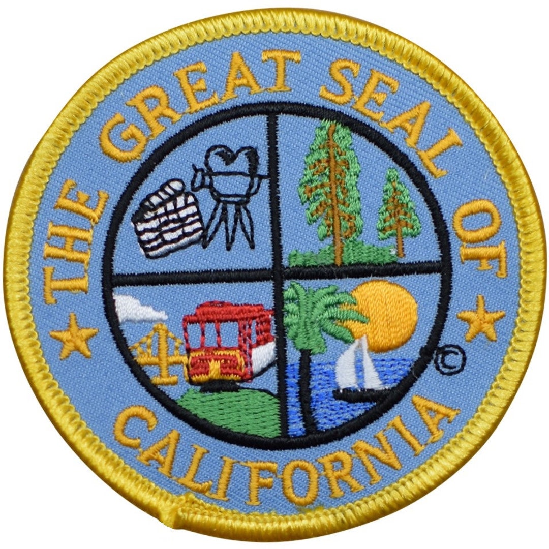 Seal of California Patch - Los Angeles, San Francisco, Hollywood 3 ...