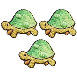 Mini Turtle Applique Patch - Ocean, Sea Creature 1" (3-pack, Iron On ...