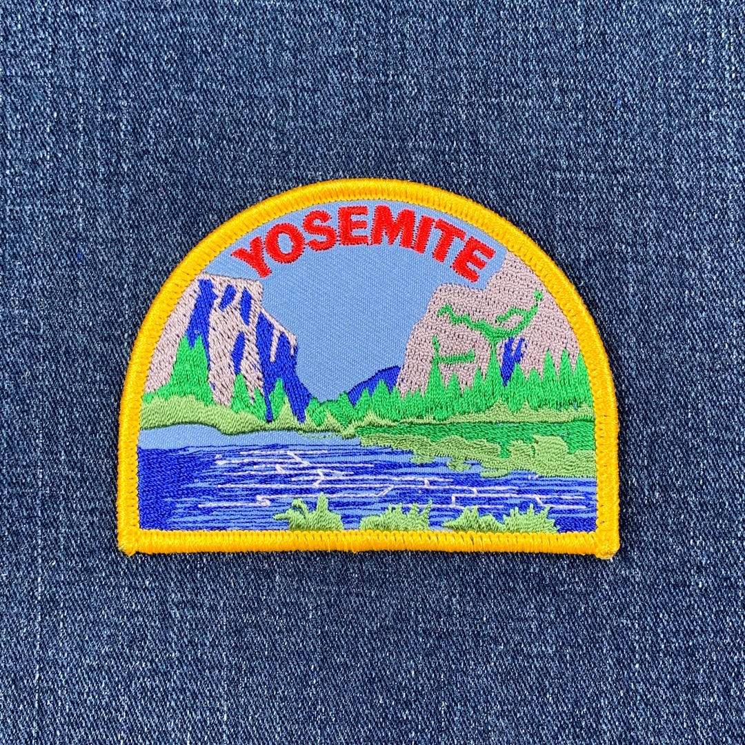 Embroidered Yosemite Patch: El Capitan & Half Dome - Iron on Badge - Etsy